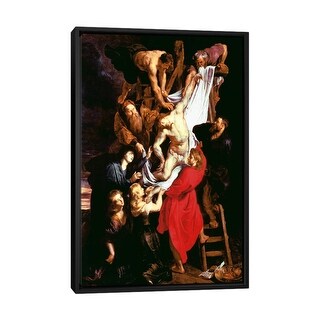 iCanvas "The Descent From The Cross, Central Panel of The Triptych, 1611-14" by Peter Paul ...